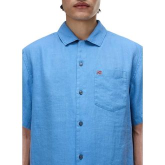 Napapijri Chemise droite G-Linen en lin
