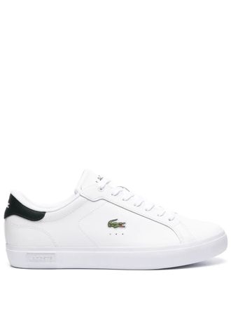 Lacoste baskets Powercourt en cuir - Blanc