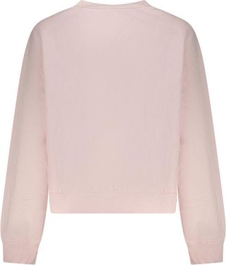 Tommy Hilfiger Embossed Logo Cotton Sweatshirt - Pink
