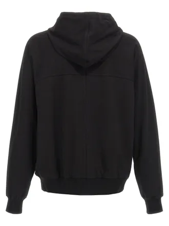 Rick Owens Organic Cotton Windbreaker Hoodie - Black