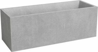 Artevasi Jardiniere - SYDNEY - Plastique - Gris Clair - 80 cm - 57 L - Dimensions: 79.5x29.5x29.5 cm