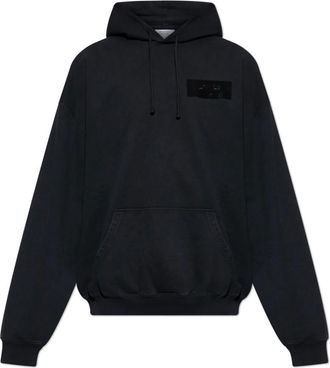 VETEMENTS Homme, Sweatshirts et sweats &agrave; capuche, Noir, Taille: XS SweaT-shirt avec imprim&eacute;