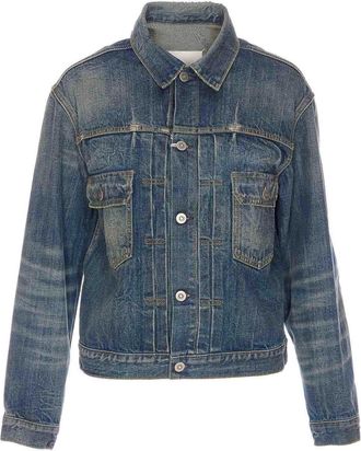 Maison Margiela Veste En Jean - Bleu