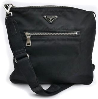 Prada unisex, Pre-owned, Noir, Taille: ONE Size Sac bandouli&egrave;re Pre-owned Vintage en nylon