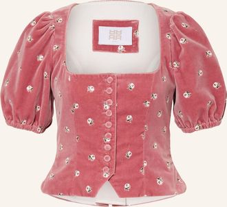 Riani Riani Dirndlbluse Aus Samt rosa