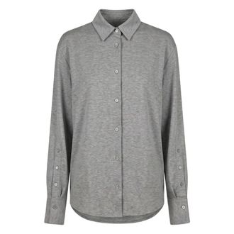 Moorer Chemise manches longues - Femme - Blouses et Chemises - Gris - Taille: 36 FR
