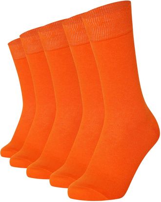 MySocks unisex 5 Paar Packsocken Orange