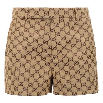 Gucci GG Canvas Shorts - - Shorts - Damen - Beige - M