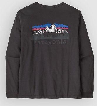 Patagonia Fitz Roy Foothills Longsleeve ink black
