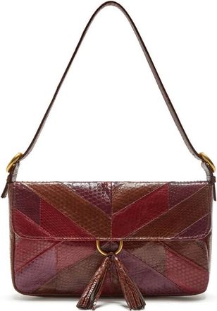 Maliparmi Maliparmi, Femme, Sacs, Rouge, Taille: ONE Size Exotic Stripes Baguette