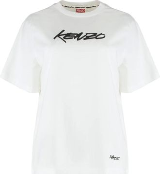 Kenzo Femme, Tops, Blanc, Taille: 38 FR T-Chemises
