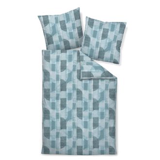 Janine Edelflanell Bettw&auml;sche Chinchilla S 78070 Salbei Jade