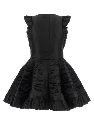 Giovanni Bedin Ruffle Detail Mini Dress - Black