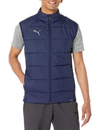 Puma Herren Teamliga Jacke Weste, Peacoat, M