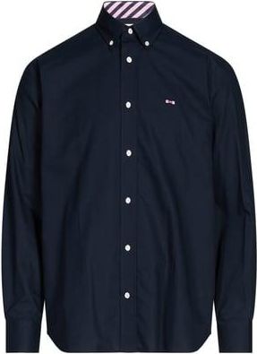 Eden Park Chemise droite en coton pinpoint brod&eacute;e