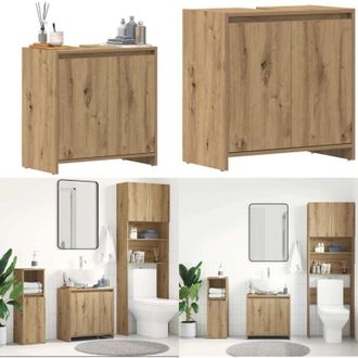 vidaXL vidaXL Waschbeckenunterschrank Artisan-Eiche 60x33x60 cm