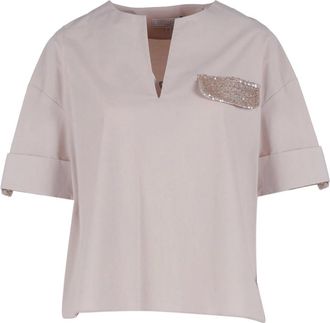 Antonelli Femme, Tops, Beige, Taille: 44 FR T-Shirt