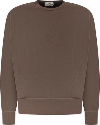 Stone Island SweaT-shirt ras du cou - Homme - Sweatshirts et sweats &agrave; capuche - Brun - Taille: XL
