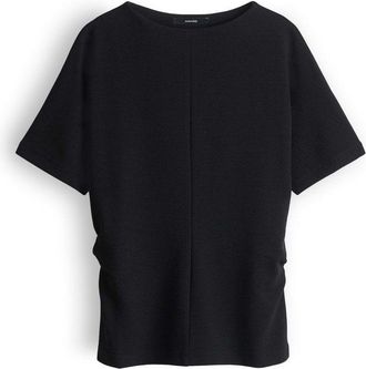 someday Kurzarmshirt Kavora Schmale Passform, figurbetont mit Raffung in der Seitennaht