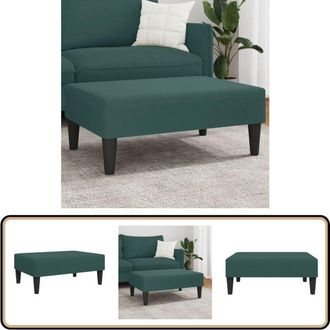 vidaXL Vidaxl - Fußhocker Dunkelgrün 77x55x31 cm Samt - Samtsessel - Hocker Dunkelgrün - Beistelltisch - Couchtisch - Wohnzimmer Deko