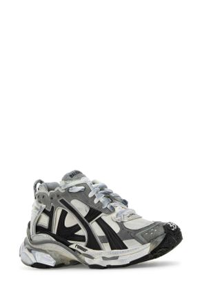 Balenciaga Womens Multicolor Runner Sneakers Greywhiteblack T Polyurethane Polyester