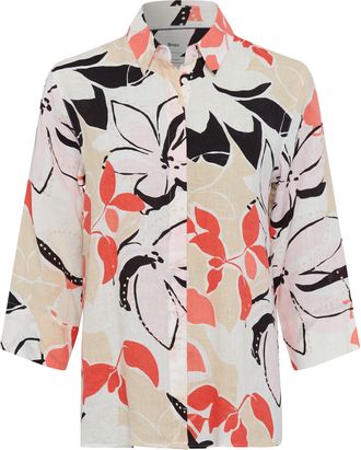 Brax Style Vicki Bluse aus Leinen mit einem floralen Print