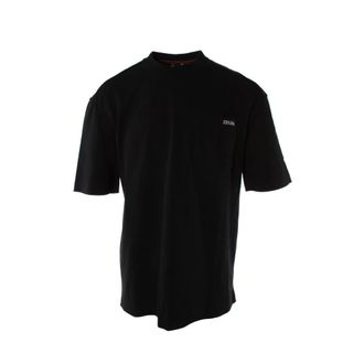 Ermenegildo Zegna Baumwoll-T-Shirt mit Brusttasche - - Tops - Herren - Blau - 2XL