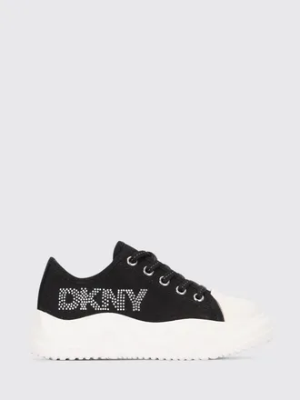 DKNY Canvas-Sneakers mit Strass-Logo