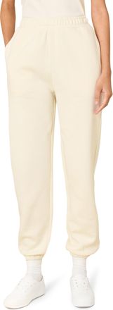 Amazon Essentials x Sofia Grainge Damen-Jogginghose mit hohem Bund, entspannte Passform, Elfenbein, Medium