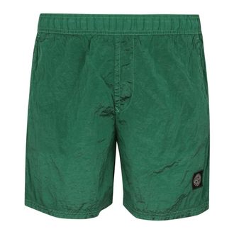 Stone Island Homme, Maillots de bain, Vert, Taille: L Metal Shorts