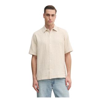 Sams&oslash;e & Sams&oslash;e Short Sleeve Shirts - - Shirts - Herren - Beige - M