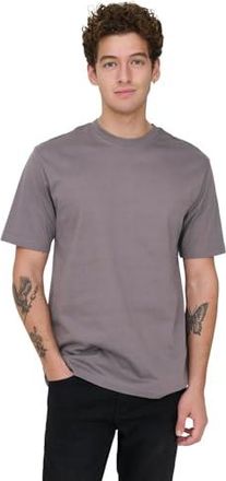Only & Sons Onsfred Life RLX SS Tee Noos T-Shirt, Anthracite, L