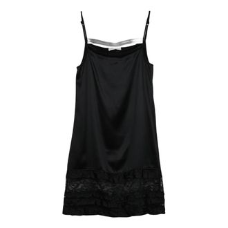 Niccol&ograve; Pasqualetti Baby Doll Satin Kleid - - Dresses - Damen - Schwarzk - XS