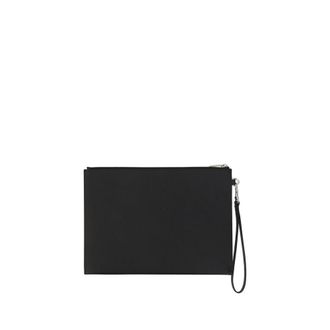 Saint Laurent Mens Black Calf Leather Bos Taurus Other Accessories