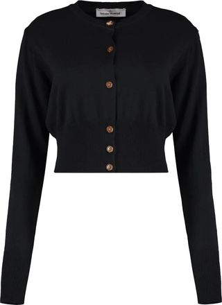 Vivienne Westwood Femme, Pulls, Noir, Taille: 42 FR Bea Cropped Cardi