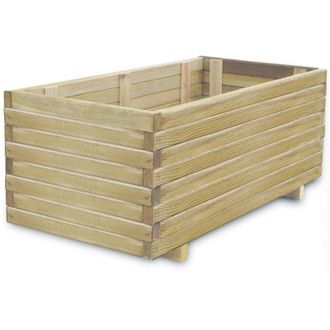 vidaXL Lit sur&eacute;lev&eacute; rectangulaire 100x50x40 cm bois Vidaxl