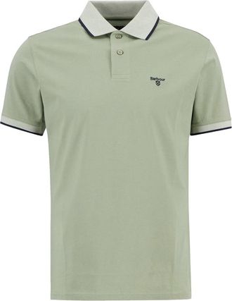 Barbour Leichtes Poloshirt aus Baumwolle mit Kontrastb&uuml;ndchen, Tailored Fit in