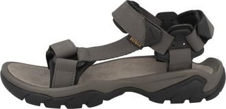 Teva Herren Terra Fi 5 Universal Leather Sportsandale, Dark Gull Grey, 48.5 EU