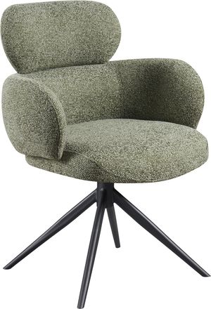 Novel Armlehnstuhl, Hellgr&uuml;n, Metall, Textil, Drehkreuz, 64x88x62 cm, Sitzfl&auml;che 360&deg; drehbar, Esszimmer, St&uuml;hle, Esszimmerst&uuml;hle, Armlehnenst&uuml;hle