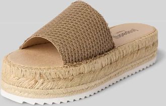 Espadrij Slides mit Plateausohle Modell PLAGE VALERIE