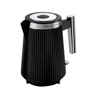 Russell Hobbs Wasserkocher [1,7L, 2400W] Bront&euml; Black (Mattes Design,Silberakzente, Ausgusst&uuml;lle, Wasserstandsanzeige, Herausnehmbarer Kalkfilter, Beleuchtung, Deck
