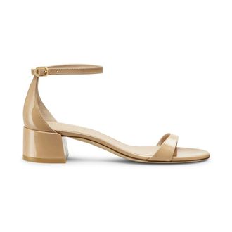 Stuart Weitzman Femme, Chaussures, Beige, Taille: 41 EU Nudist Block 35 Sandal