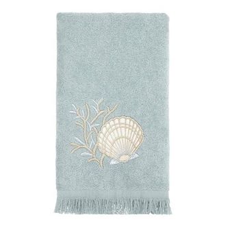 Avanti Linens Sand Shells Linen Sandmuschel-Kollektion, Baumwolle, Mineral, Fingertip Towel