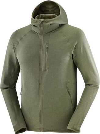 Salomon Homme, Sport, Vert, Taille: L Essential Lightwarm HD Sweat &agrave; capuche
