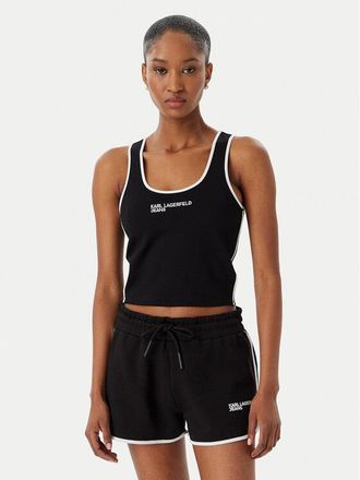 Karl Lagerfeld Top B2W17087 Schwarz Slim Fit
