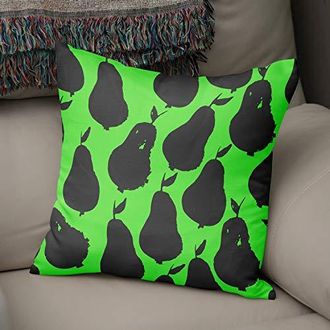 Bonamaison Le Jardin du Lin Kissen Zierkissenbezug Kissenbezug, Neongrün & Rauch Dekoration, Für Zuhause Autos Büro Sofa Wohnzimmer Couch Schlafzimmer Dekor, 50x