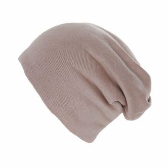 Miobo Kinder Jersey Slouch Beanie Long warme M&uuml;tze Unisex Unifarbe Trend Winter GBMU-Kamel-M