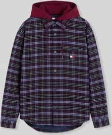 Tommy Jeans Regular Fit Hemdjacke aus Baumwoll-Mix