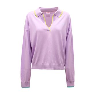 Sun 68 Femme, Pulls, Violet, Taille: 44 FR Polo Double Rib
