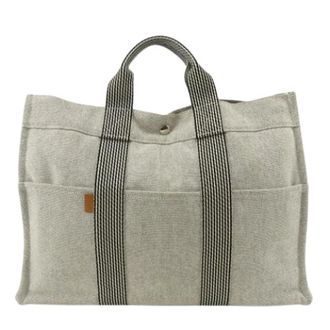 Herm&egrave;s Pre-owned Toile sacs-main - Femme - Pre-owned - Gris - Taille: ONE Size